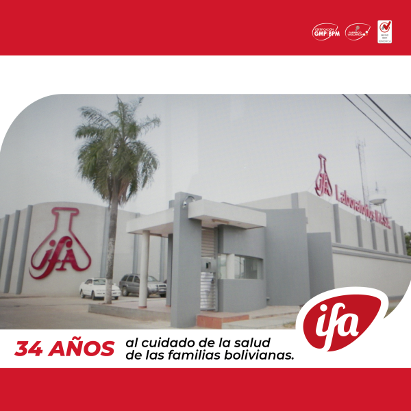 IFA cumple 34 años al servicio de la salud de las familias bolivianas. – Laboratorios Ifa